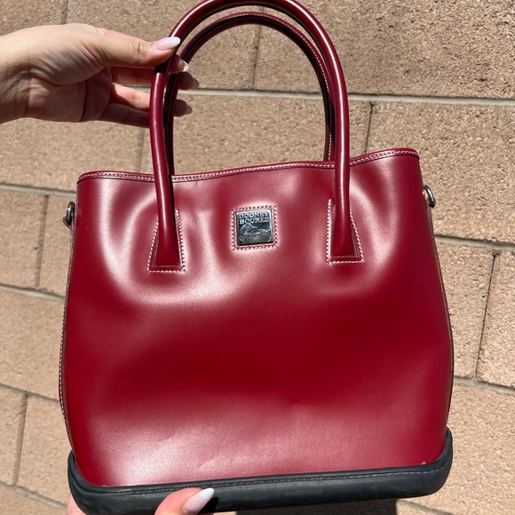 Dooney & Bourke | Bags | Dooney Bourke Red Real Leather Handbag | Poshmark